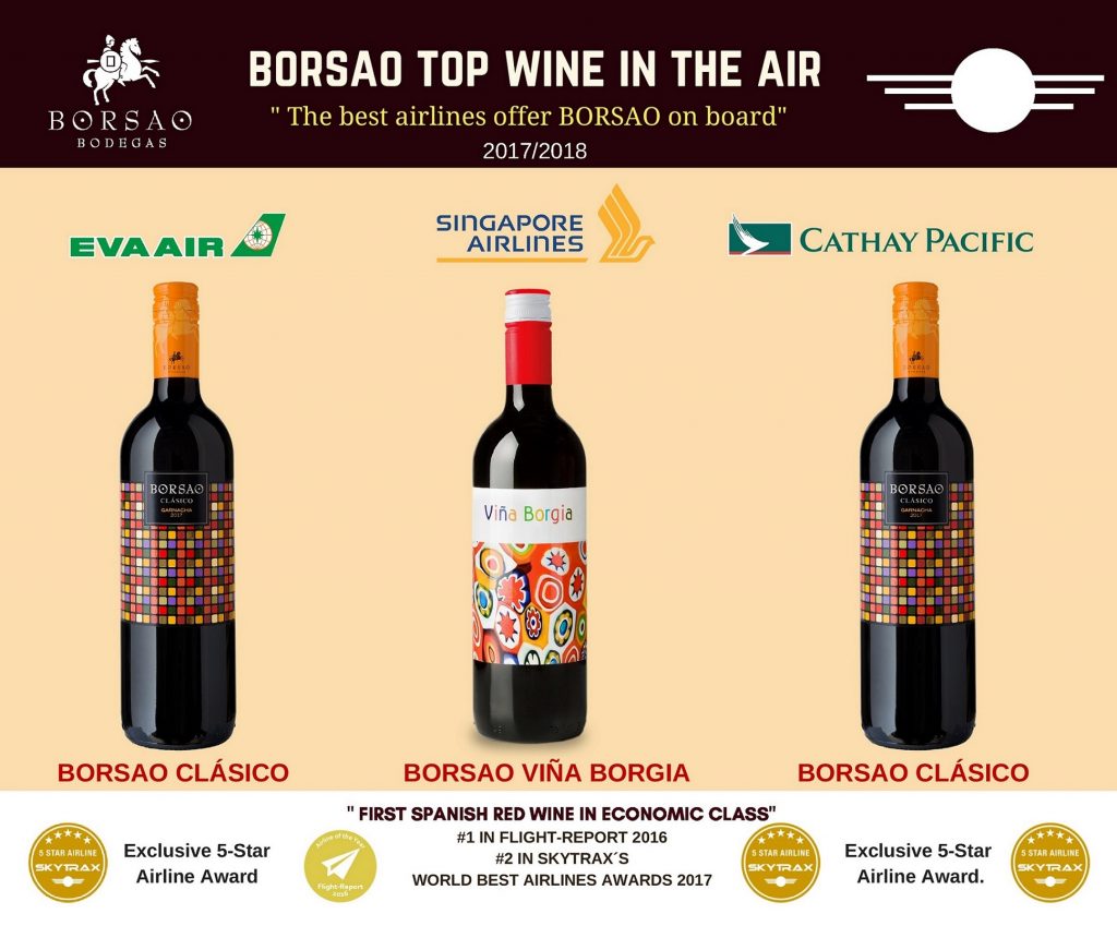 Borsao in the World's 5 Star Airlines – Bares